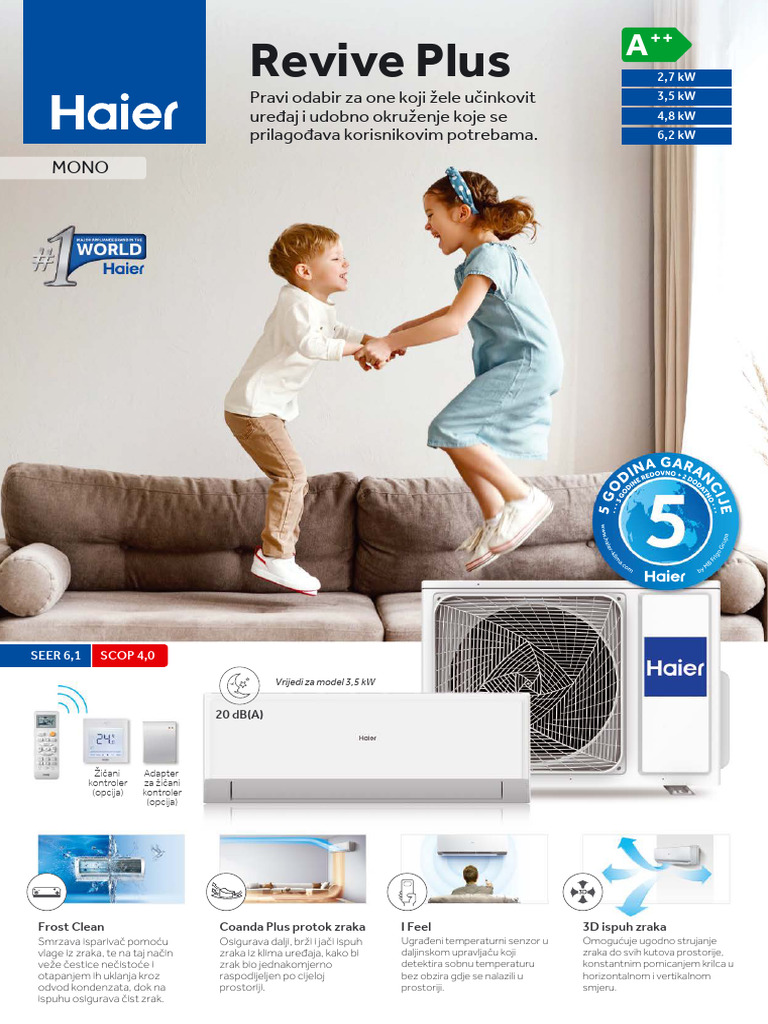 Haier Revive Plus 3.5 kW Overview | PDF