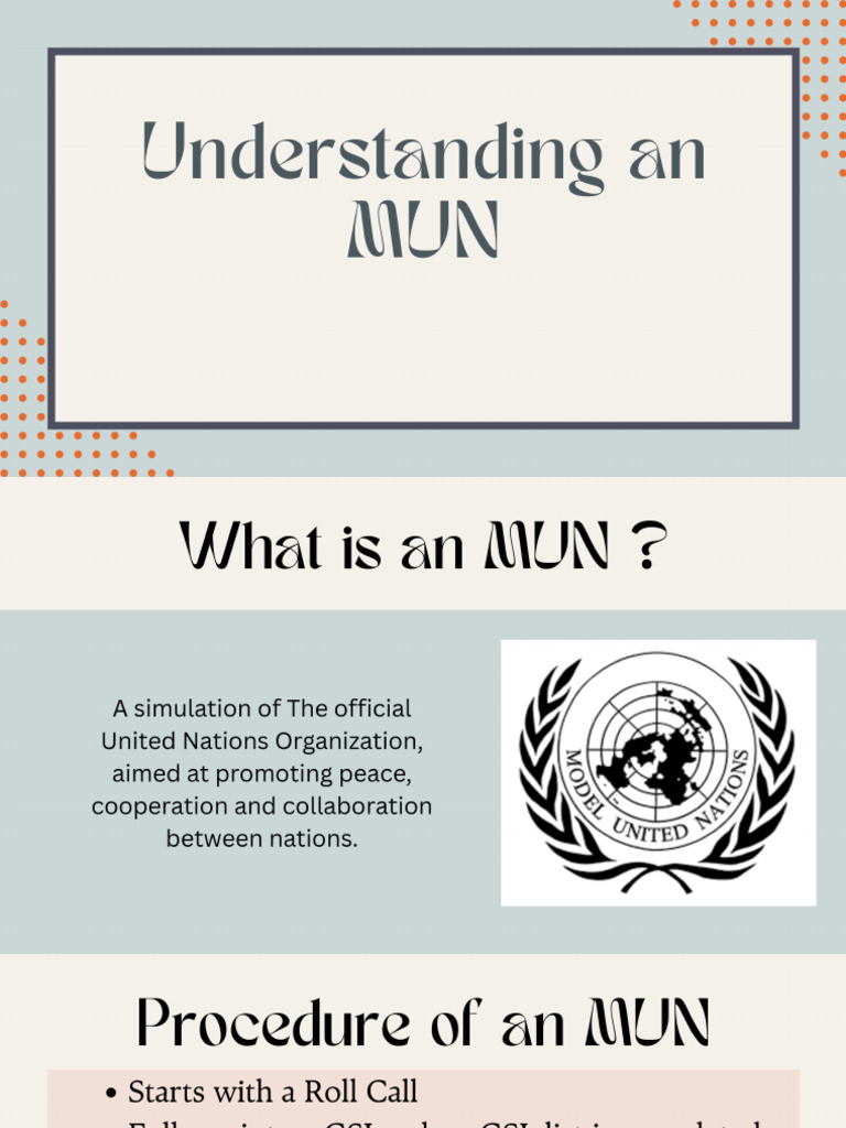 Understanding An MUN | PDF