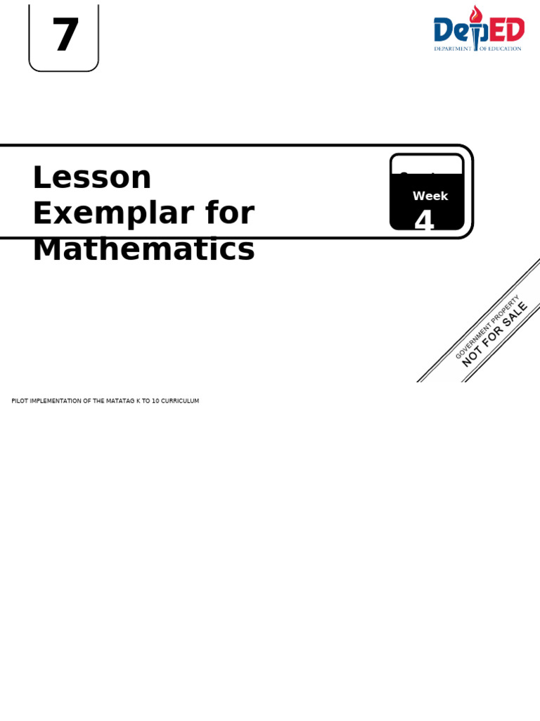 Grade 7 Math Lesson: Percentages | PDF | Learning | Percentage