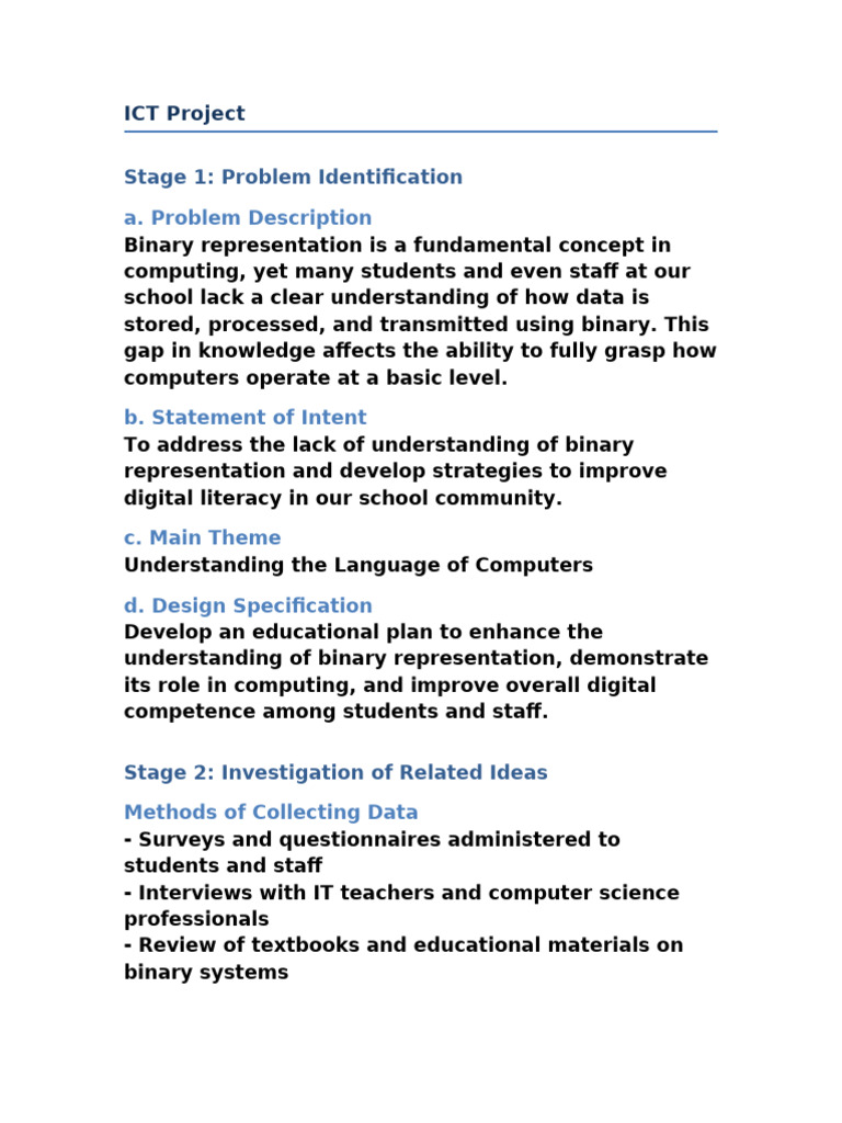 Enhancing Understanding of Binary Concepts | PDF | Data | Educational ...