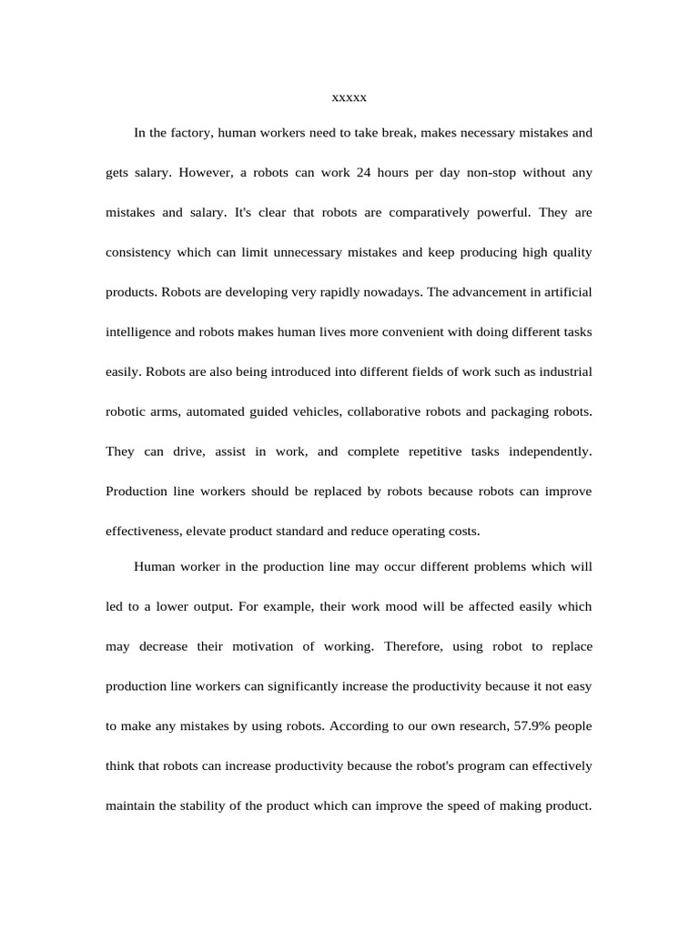 Benefits of Replacing Workers with Robots | PDF | Robot | Robotics