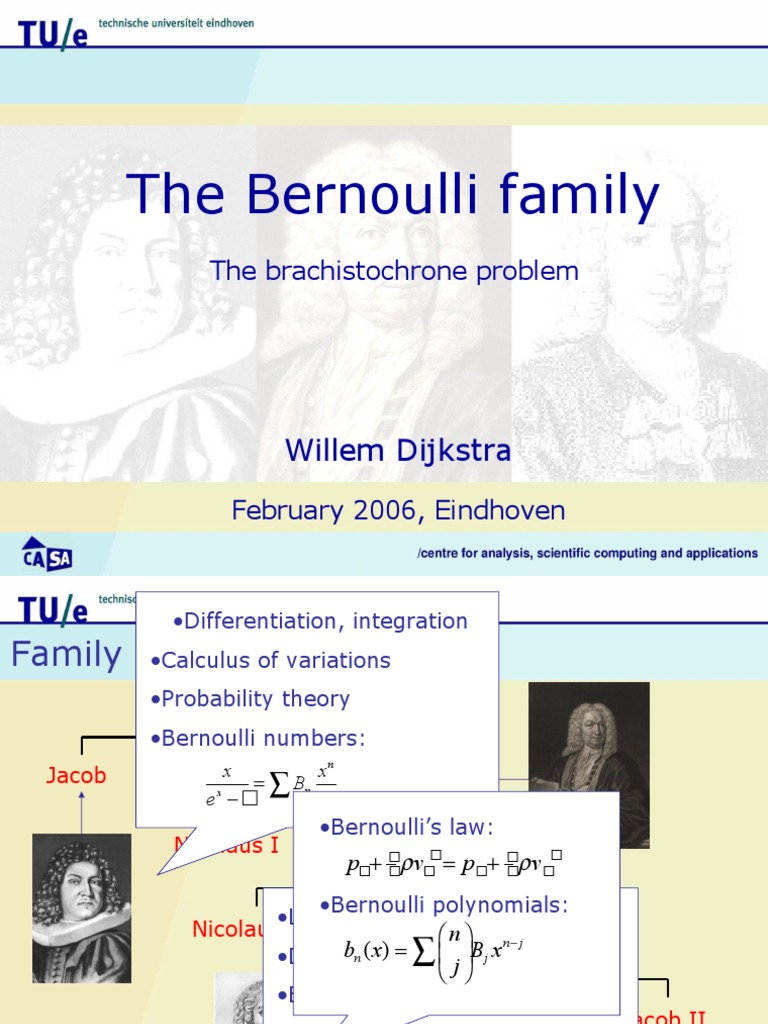The Bernoulli Family: Willem Dijkstra | PDF