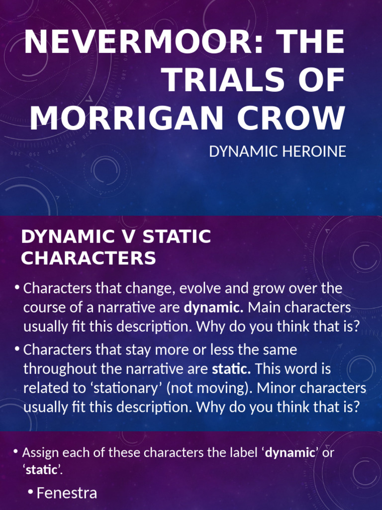 Nevermoor Dynamic and Static Characters | PDF