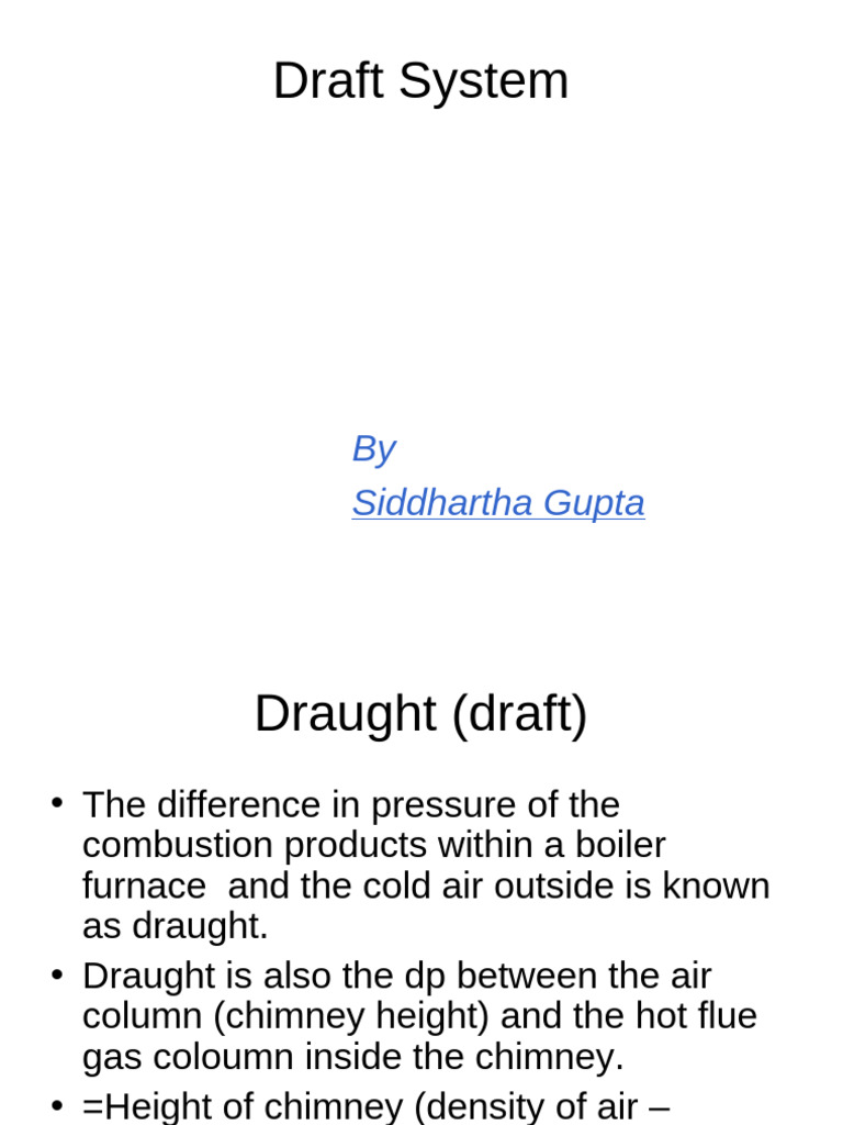 Understanding Draft Systems and Fans | PDF | Boiler | Turbine