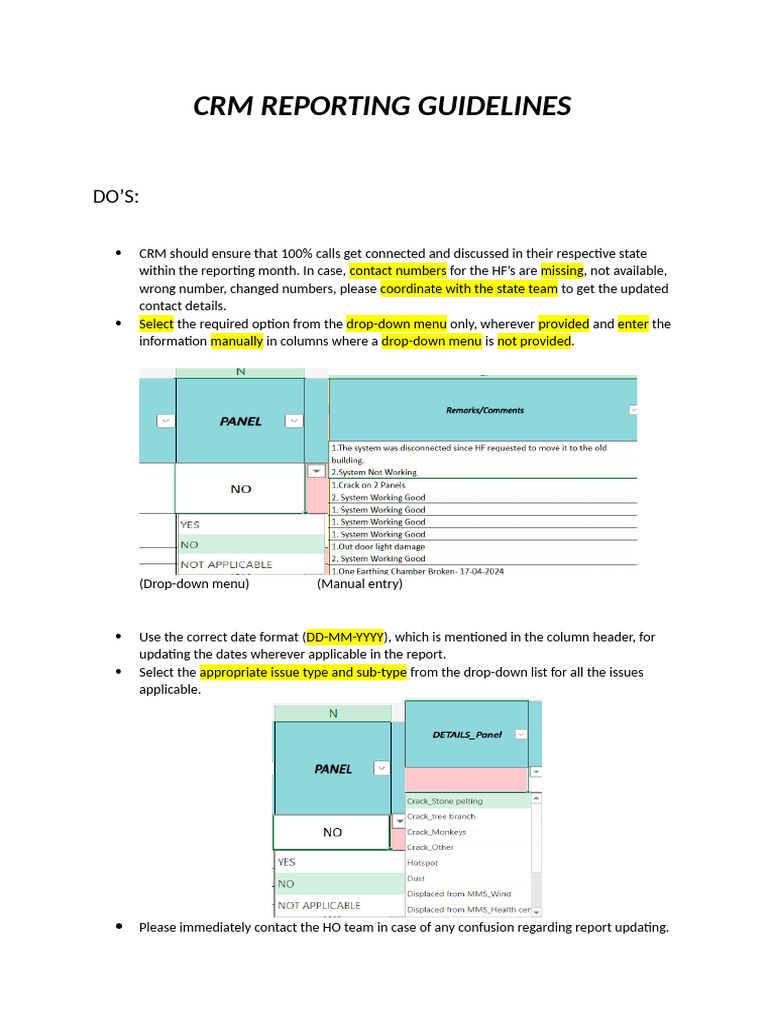 CRM Reporting Best Practices Guide | PDF | Computing