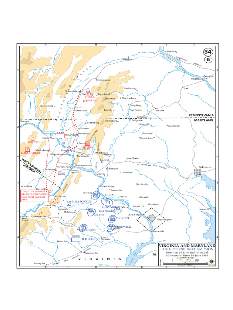 Movements Since 19 June 1863 | PDF | Gettysburg Campaign | Campaigns