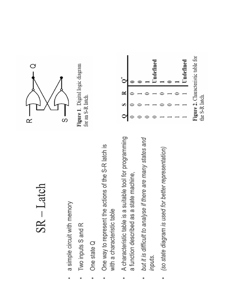 SR - Latch As State Machine | PDF