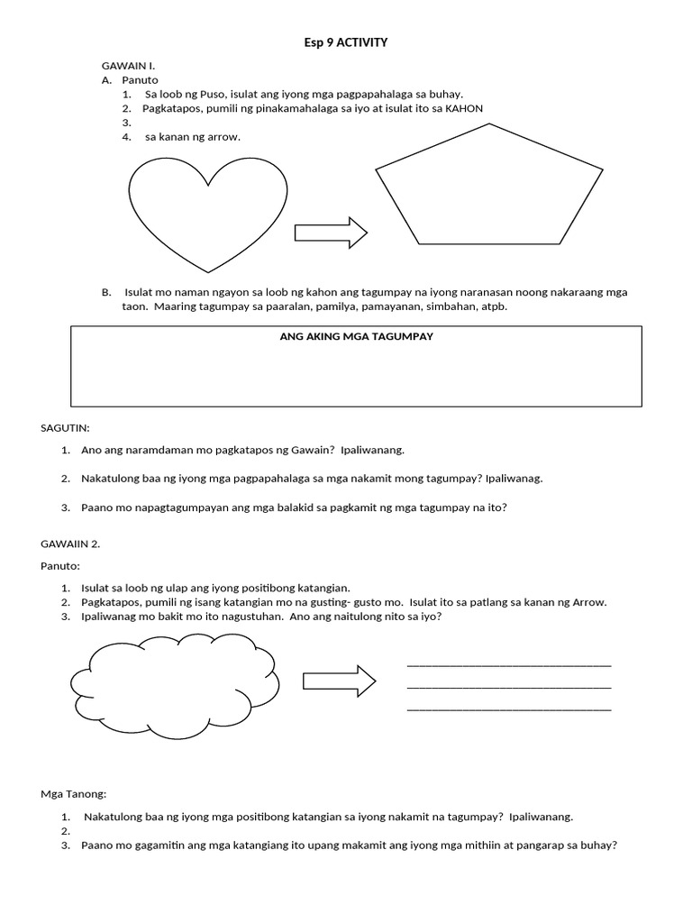 Esp 9 Activity | PDF