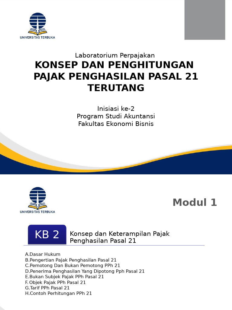 Panduan PPh Pasal 21: Konsep dan Tarif | PDF