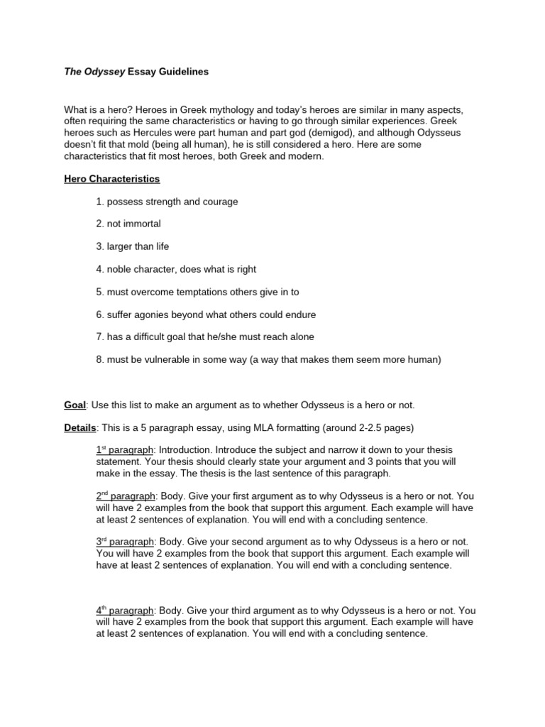 Analyzing Odysseus as a Hero | PDF | Bilbo Baggins | Odyssey