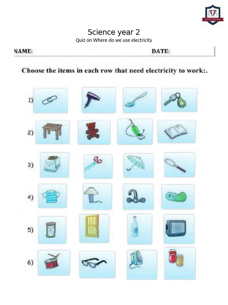 Quiz Electricity | PDF