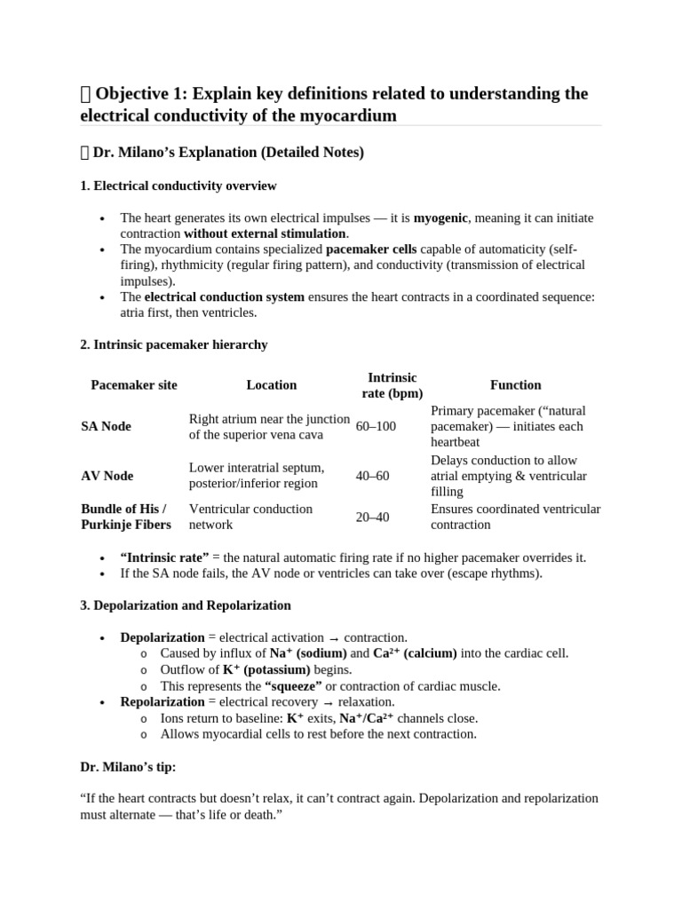 Ekg Notes Diagnostics | PDF | Electrocardiography | Heart