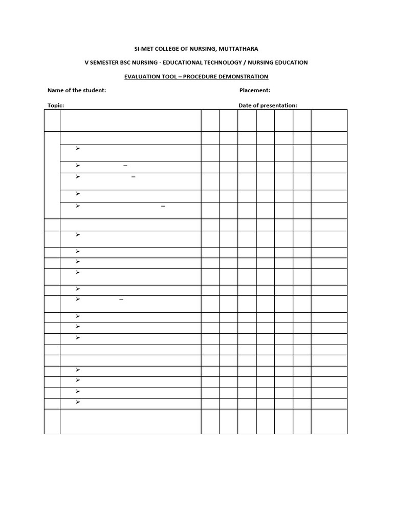 Nursing Education Evaluation Tool | PDF | Educational Technology | Nursing