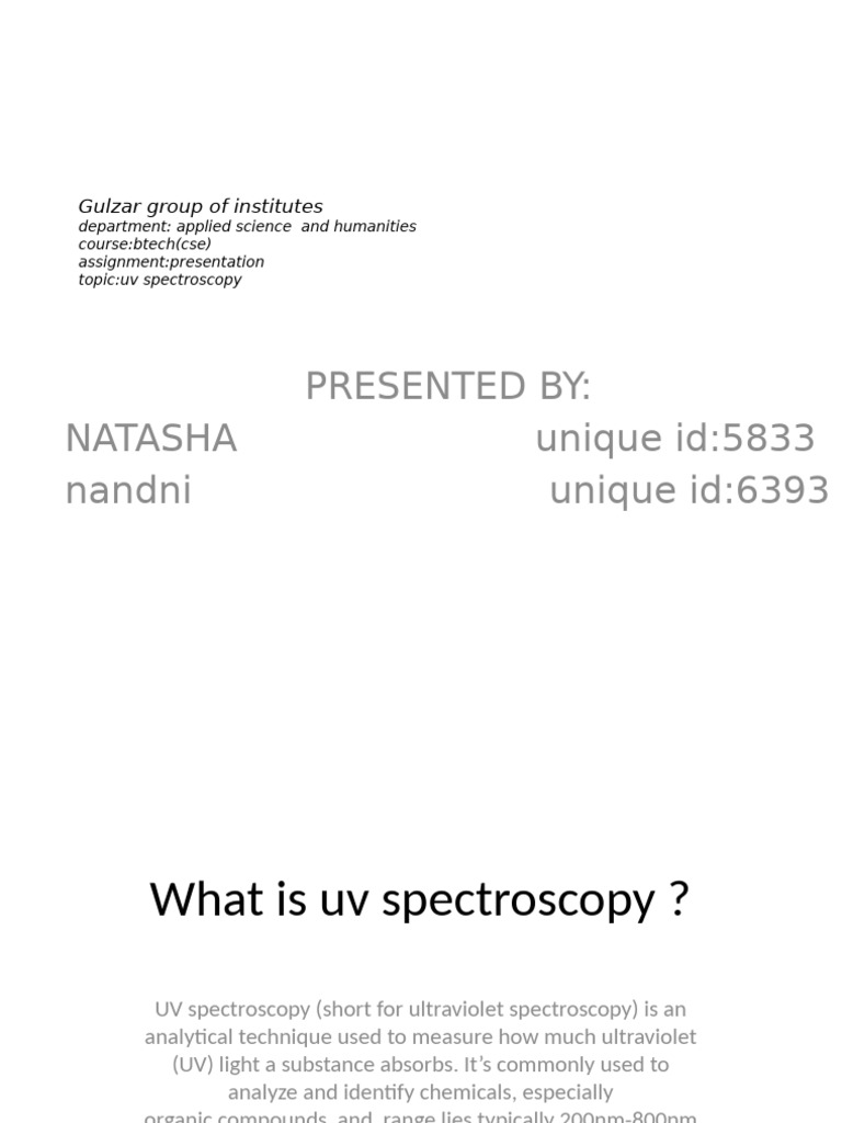 Presented By: Natasha Unique Id:5833 Nandni Unique Id:6393 | PDF ...