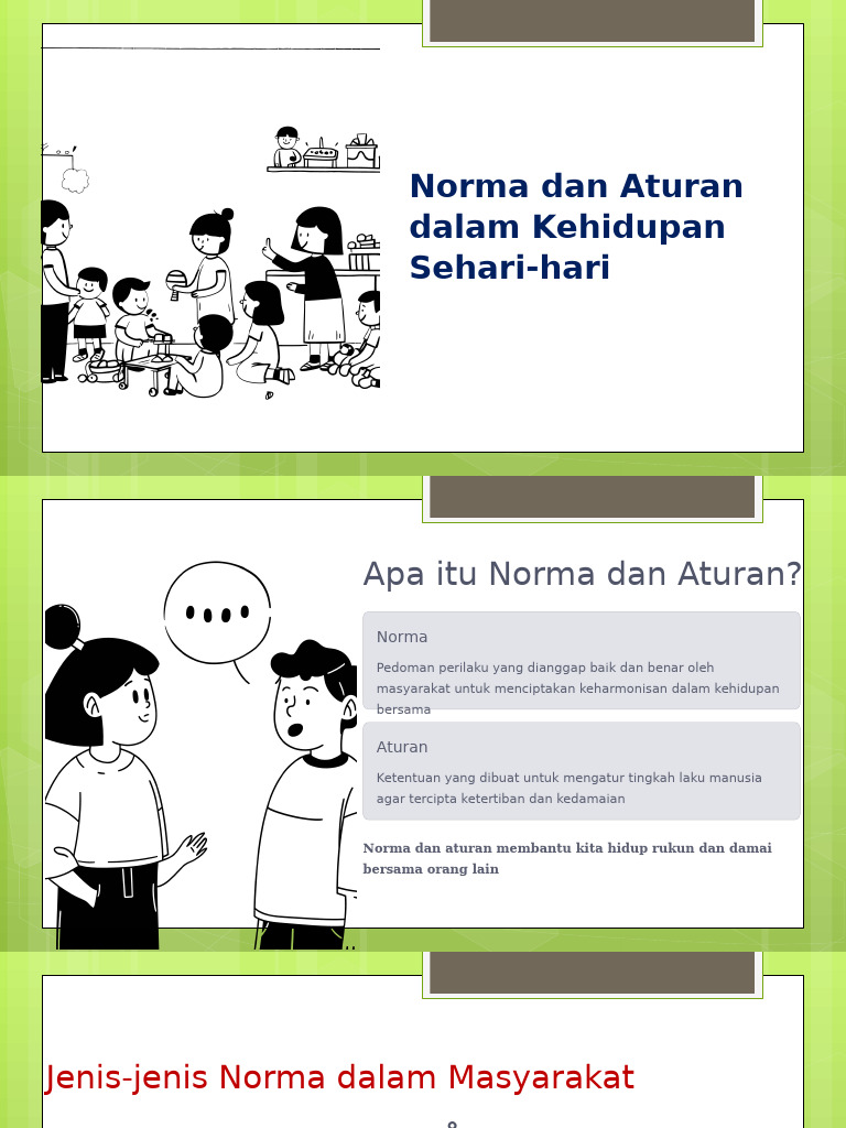 Norma Dan Aturan Dalam Kehidupan Sehari Hari | PDF