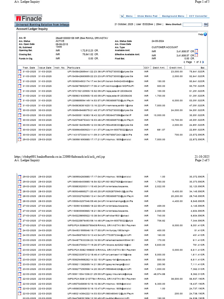 RAHUL 1 Merged | PDF | Debits And Credits | Financial Services