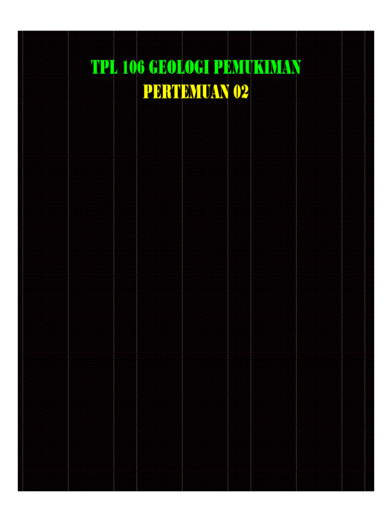Proses Geologi dan Bentangalam Endogen | PDF