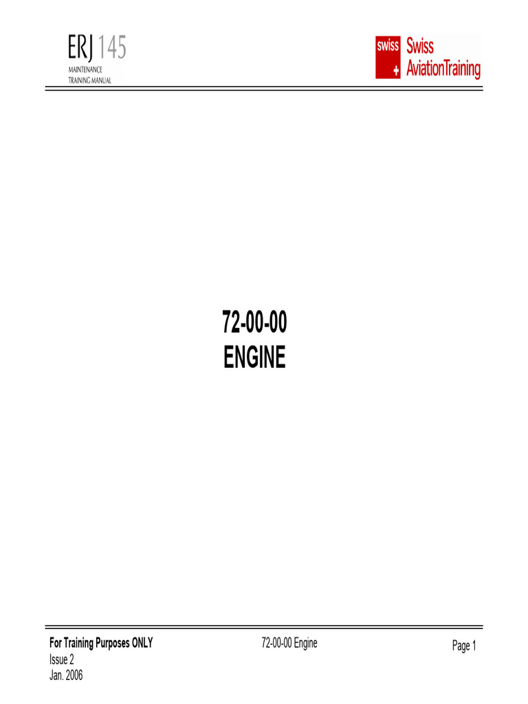 33, Emb145 b1b2 Ata 72 Engine - 50 P | PDF | Turbine | Engines