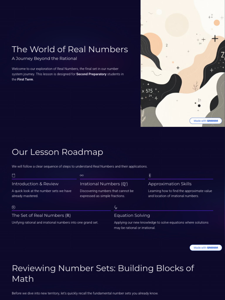 Understanding Real Numbers and Irrationals | PDF | Numbers | Real Number
