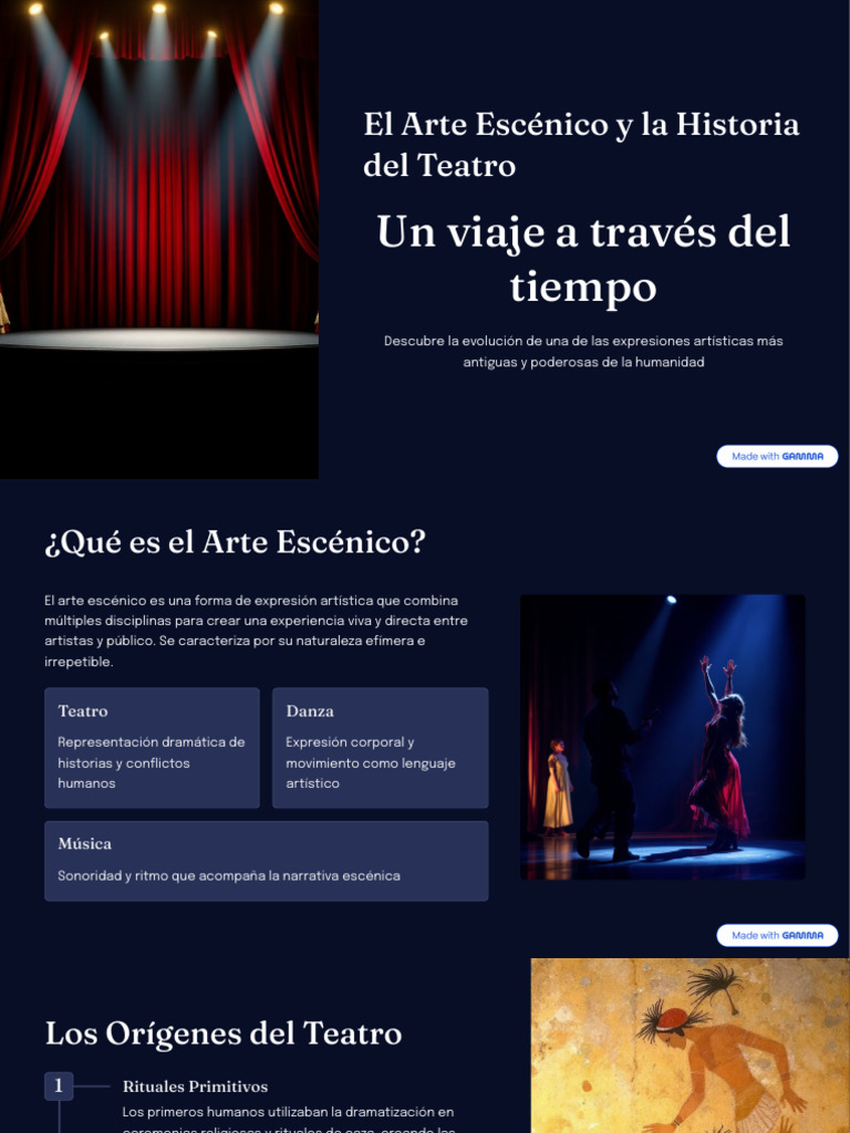 El Arte Escénico y La Historia Del Teatro | PDF | Teatro | Tragedia