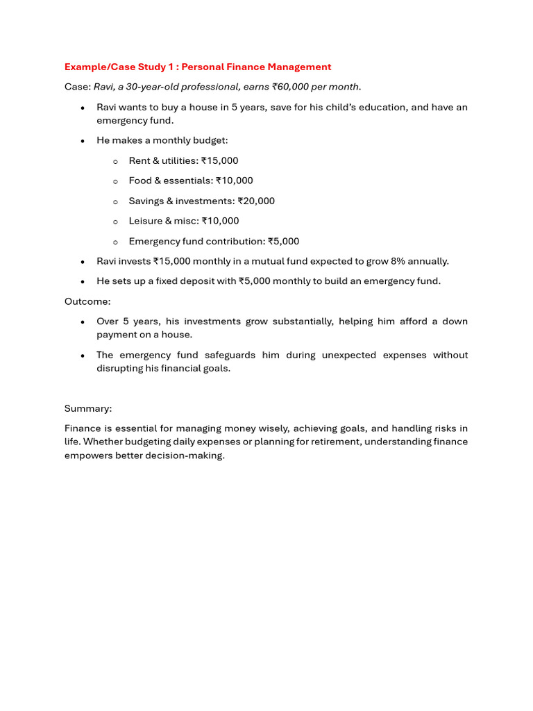 Finance Case Studies | PDF | Business | Economies