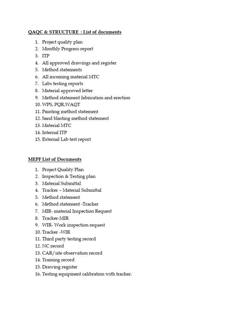 Tentative List of Documents Required For Audit | PDF | Risk ...