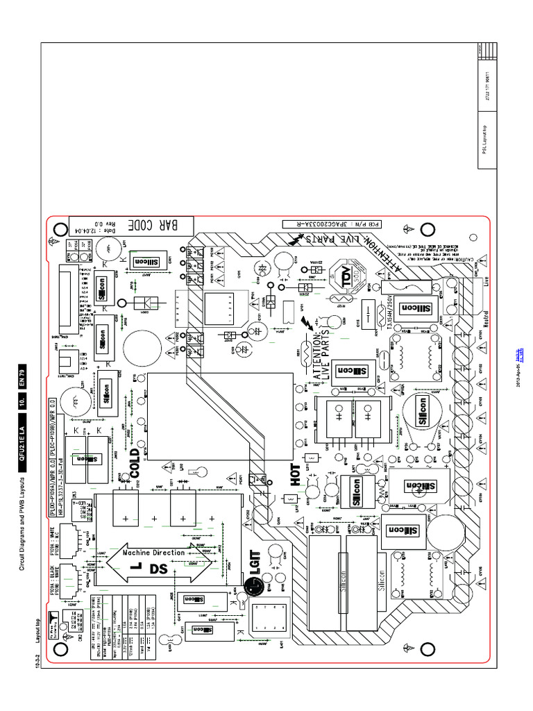 Circuit Diagrams and PWB Layout Top Detal | PDF