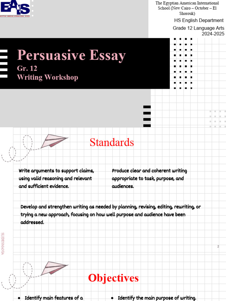 Week 1 - Persuasive Writing | PDF | Essays | Reason