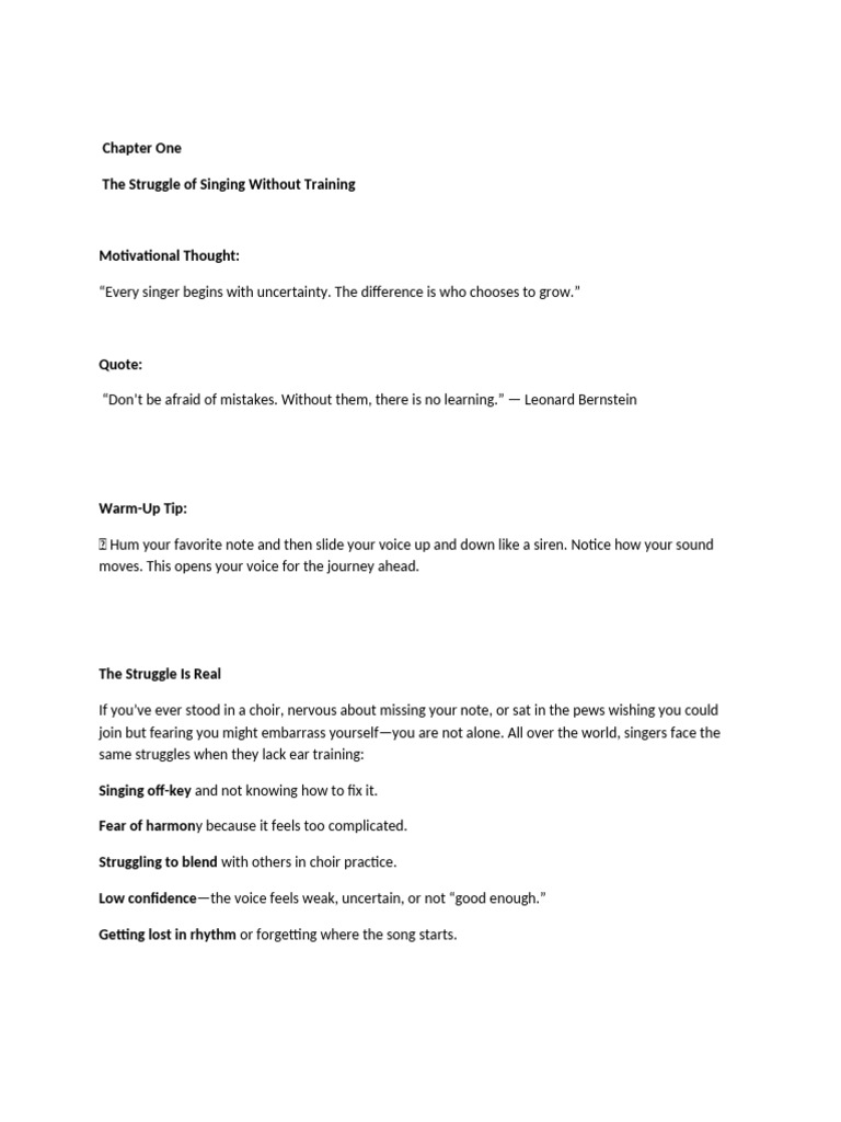 Mastering Ear Training for Singers | PDF | Singing | Musicology