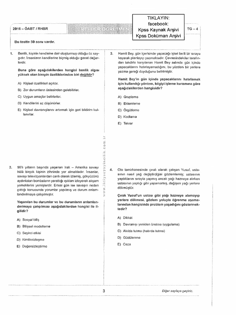Ihtiyac 2016 OABT-4 PDR | PDF