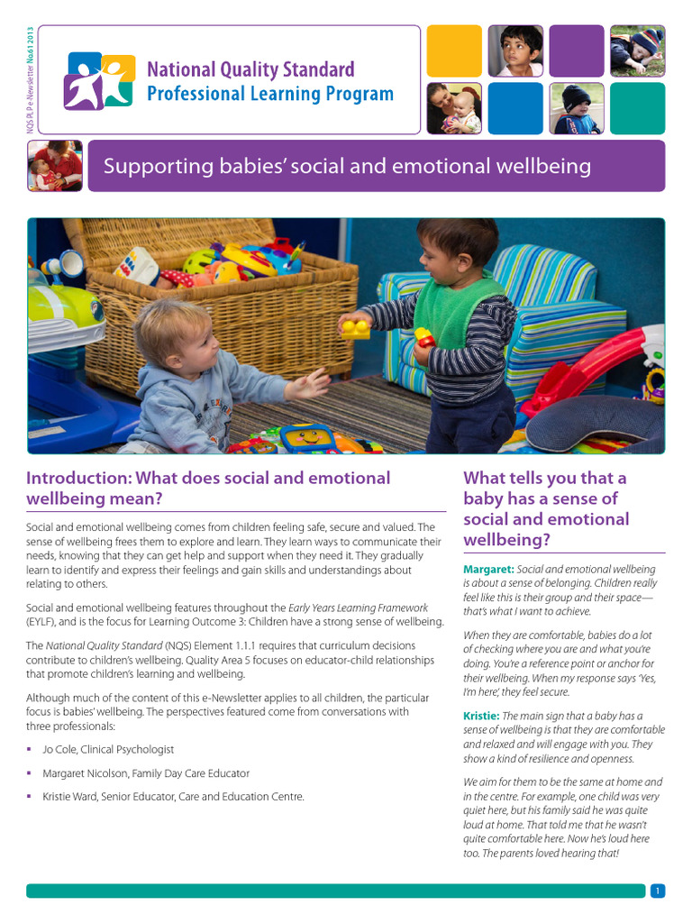 Enhancing Babies' Emotional Wellbeing | PDF | Well Being | Emotional ...