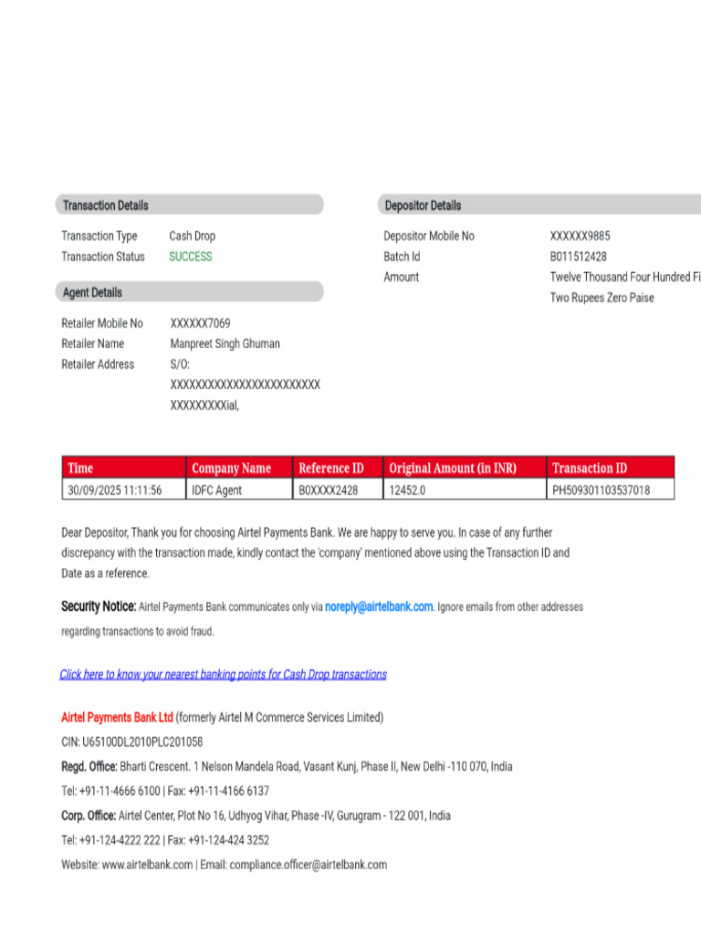 Reciept | PDF
