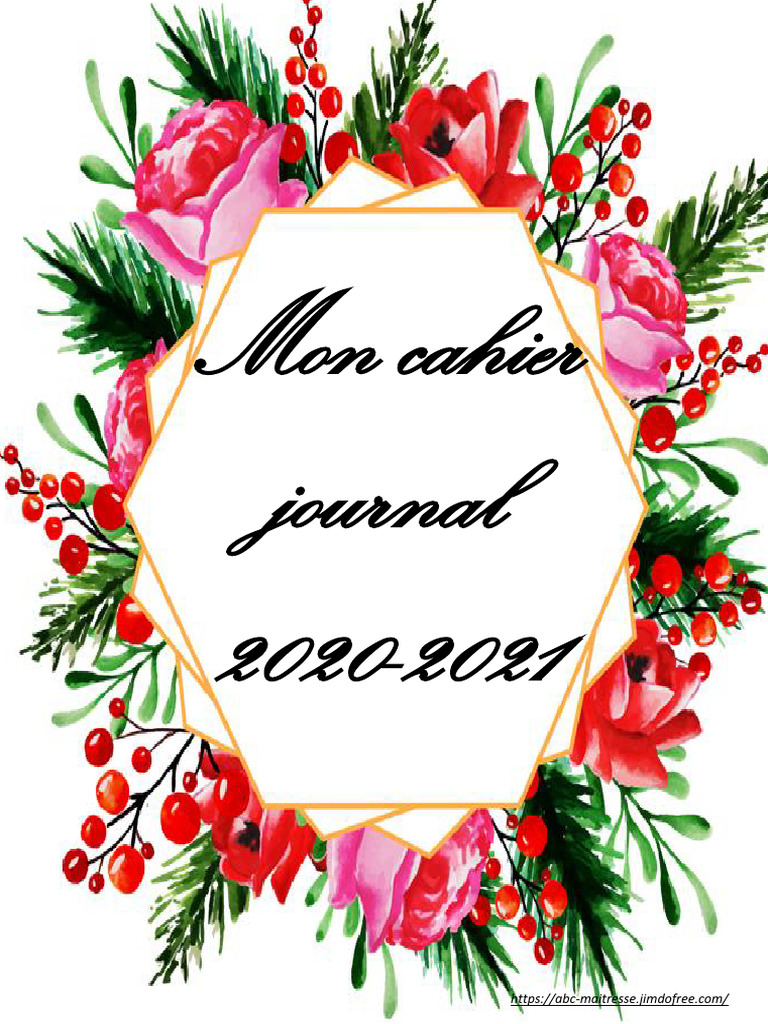 Cahier Journal 2020 2021 | PDF