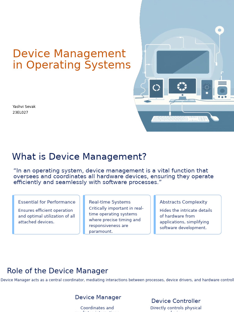 Device Management in Operating Systems | PDF | Operating System | Input ...