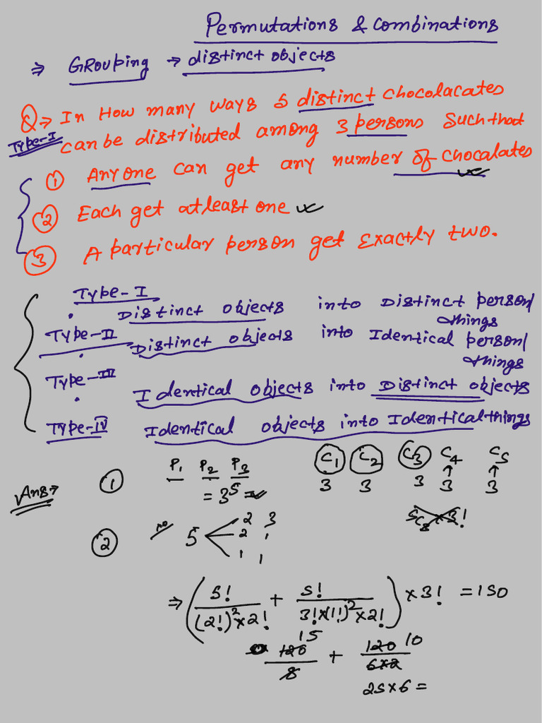 Permutations & Combination 250905 195026 | PDF