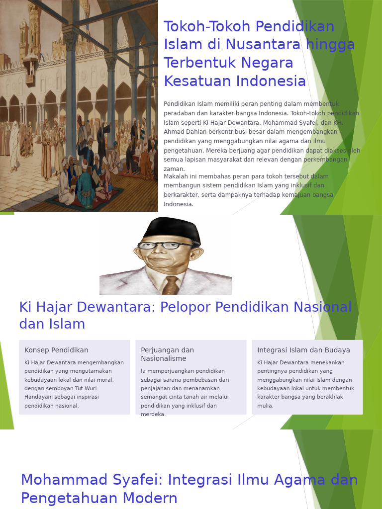 Tokoh Pendidikan Islam dan Dampaknya di Indonesia | PDF