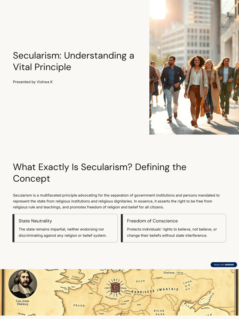 Understanding Secularism and Its Principles | PDF | Secularism ...