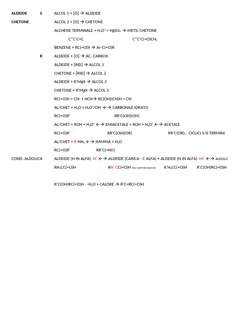Aldeide Chetone | PDF