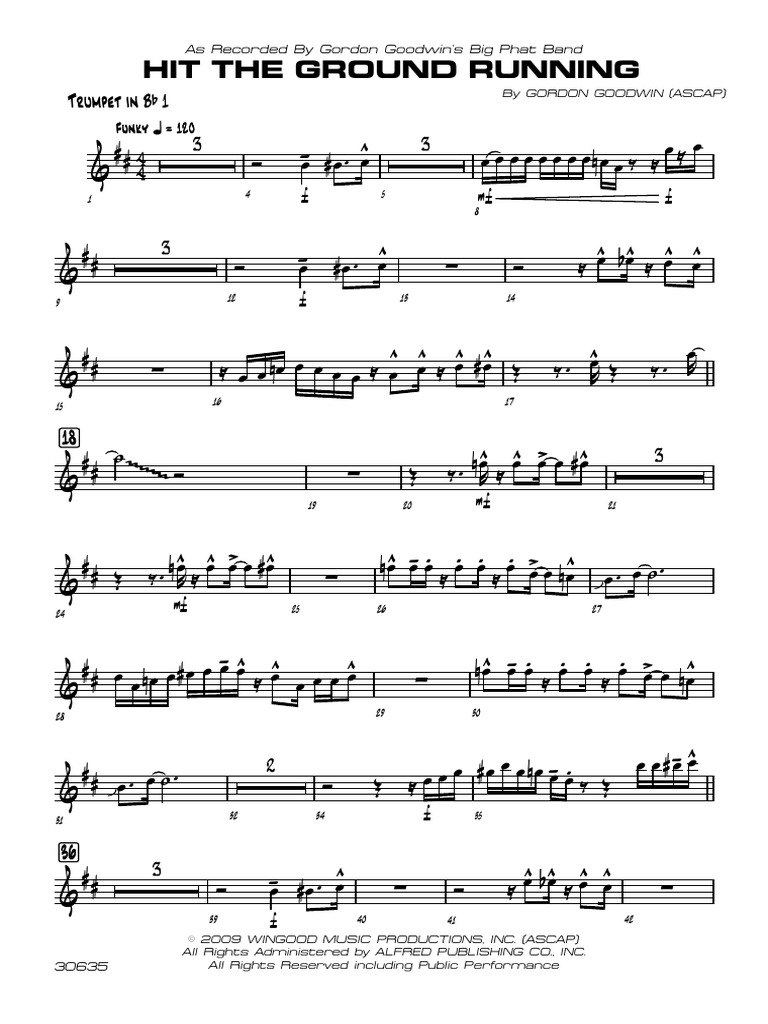 Gordon Goodwin's Trumpet Sheet Music | PDF | Jazz | American Jazz Musicians