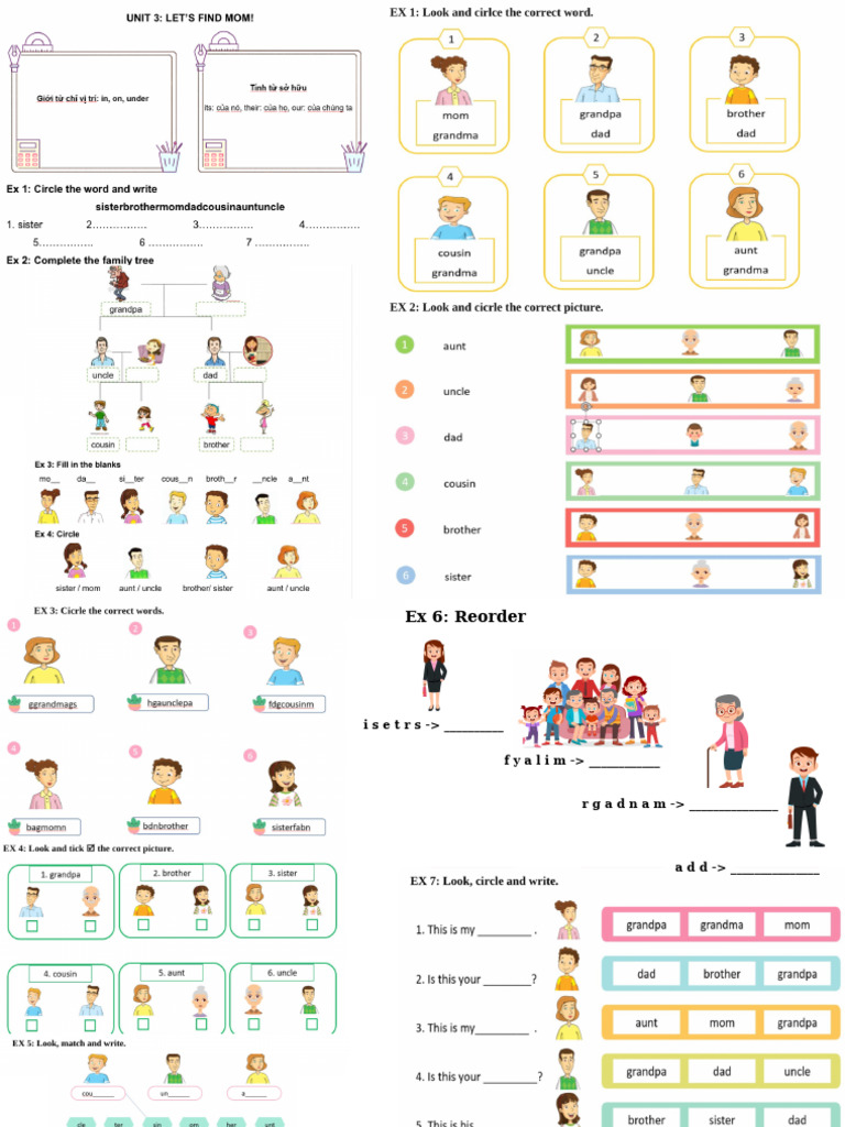 Ex8 Look and Write. | PDF