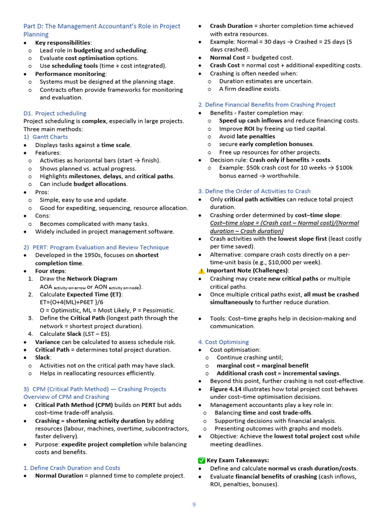 SMA M4 Summary Part E & F | PDF | Business