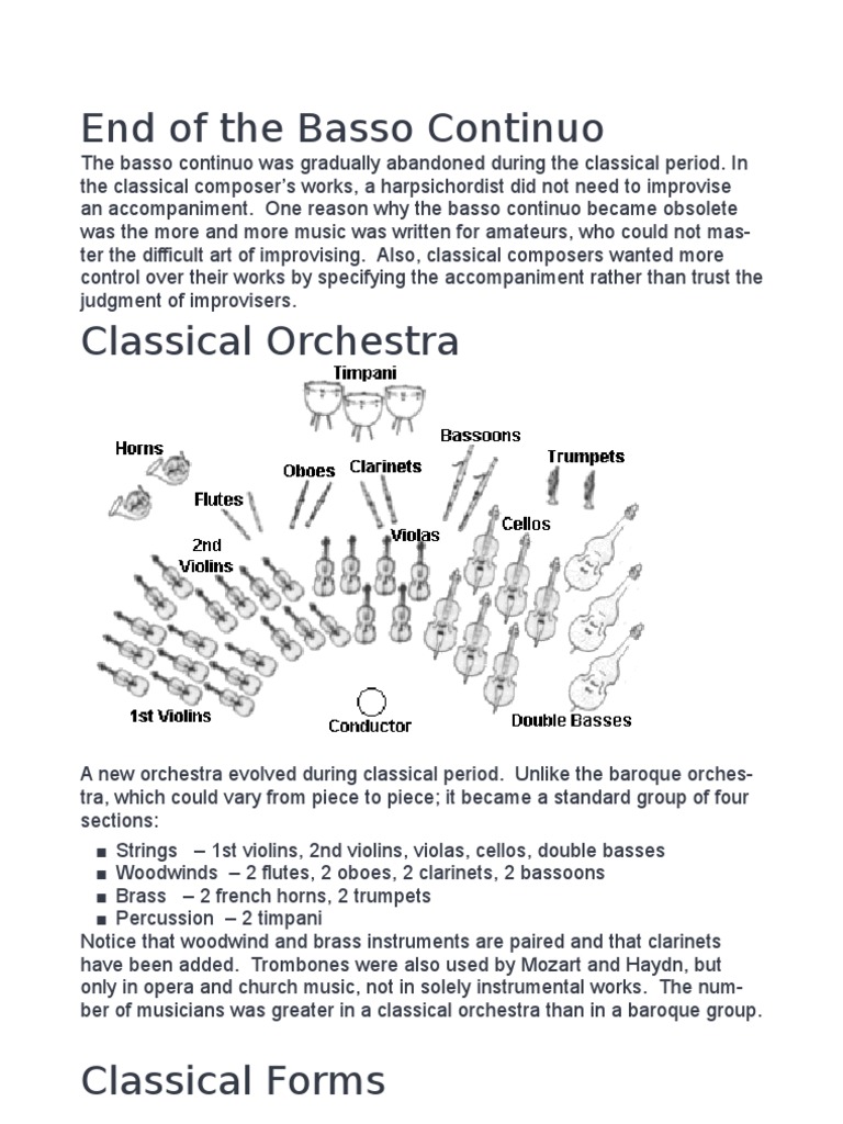 Classical Period Notes 1 | PDF | Classical Period (Music) | Quartet