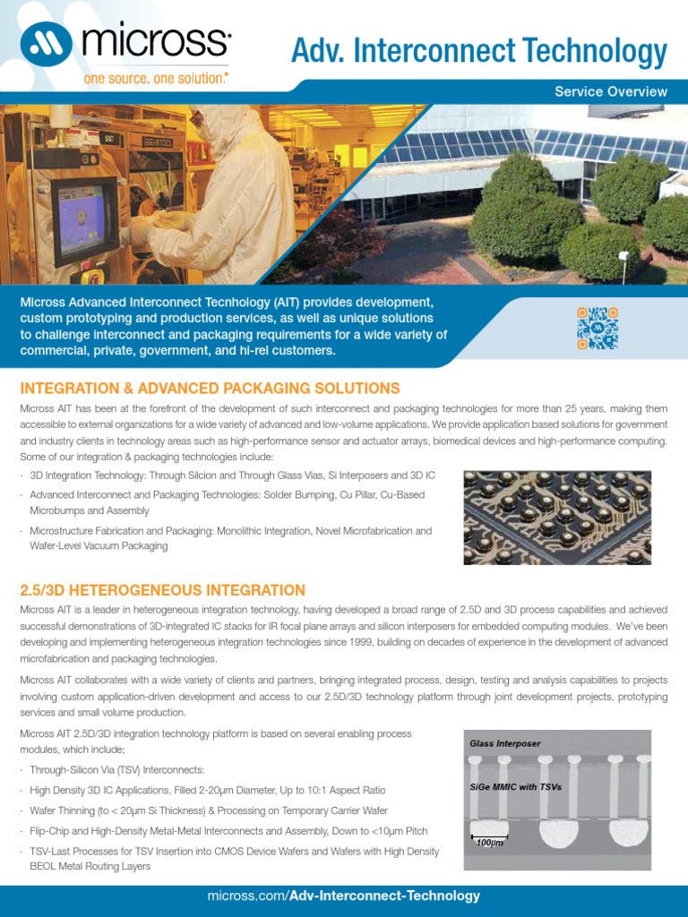 Advanced Interconnect & Packaging Solutions | PDF | Electrical ...