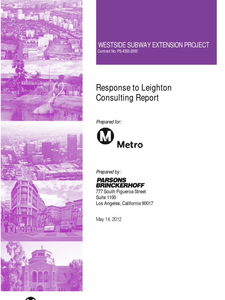 Metro Response To Leighton Report | PDF | Fault (Geology) | Geology