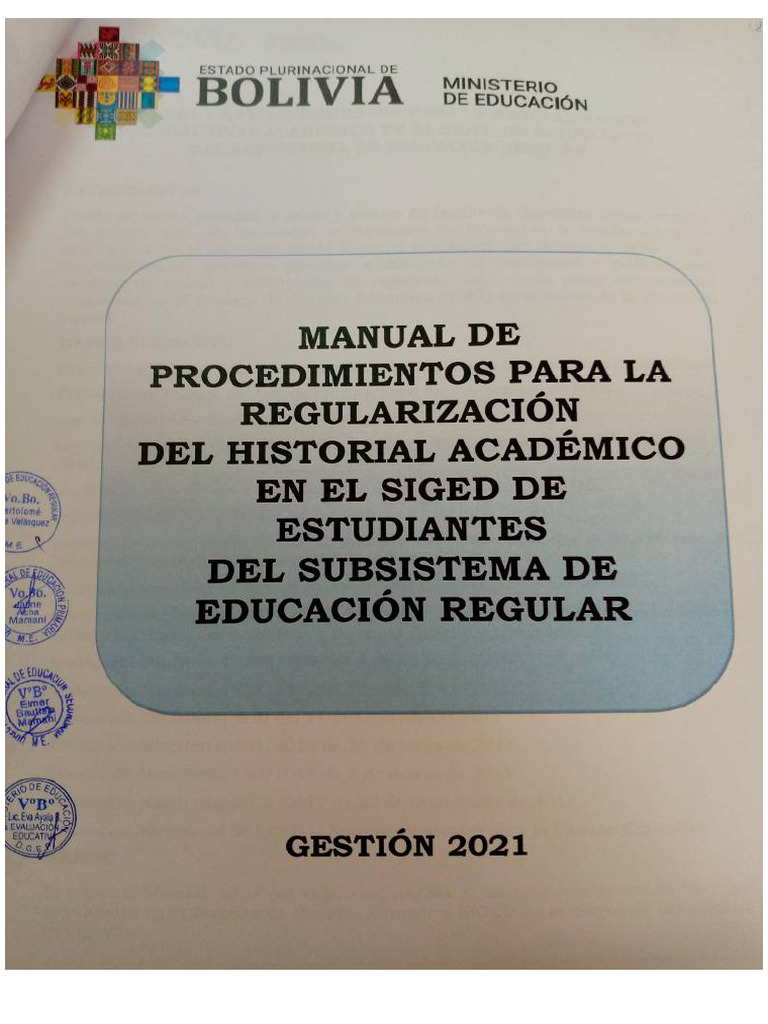 Manual de Procedimientos Del Sigep | PDF