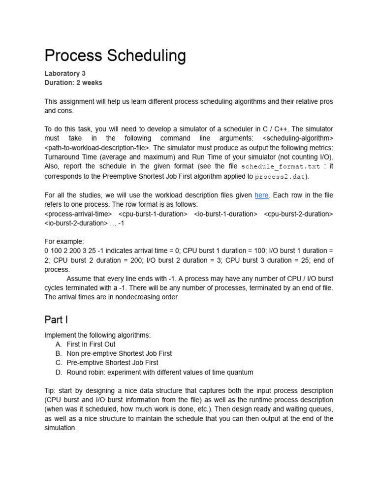 3 Process Scheduling | PDF