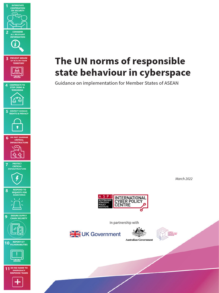 ASEAN Cyber Norms Implementation Guide | PDF | Computer Security | Security