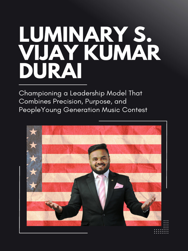 Luminary S. Vijay Kumar Durai Championing A Leadership Model That ...