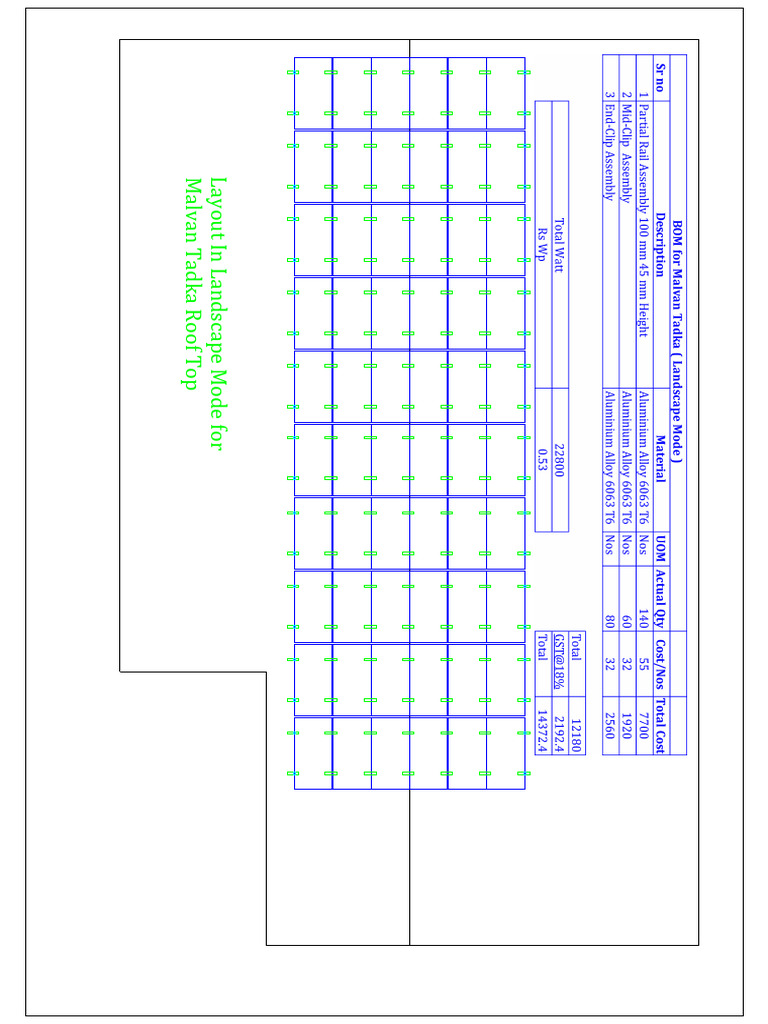 Landscape Mode Layout BOQ | PDF