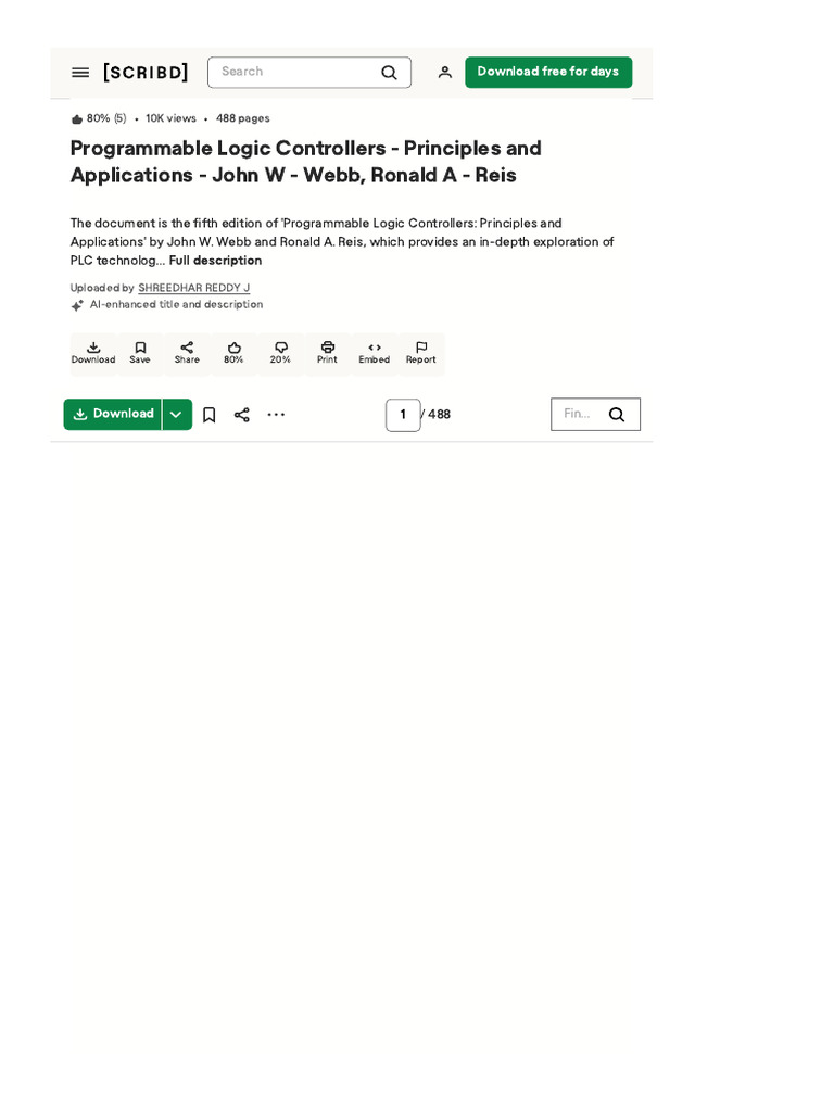 Document819244867programmable Logic Controllers Principles and ...